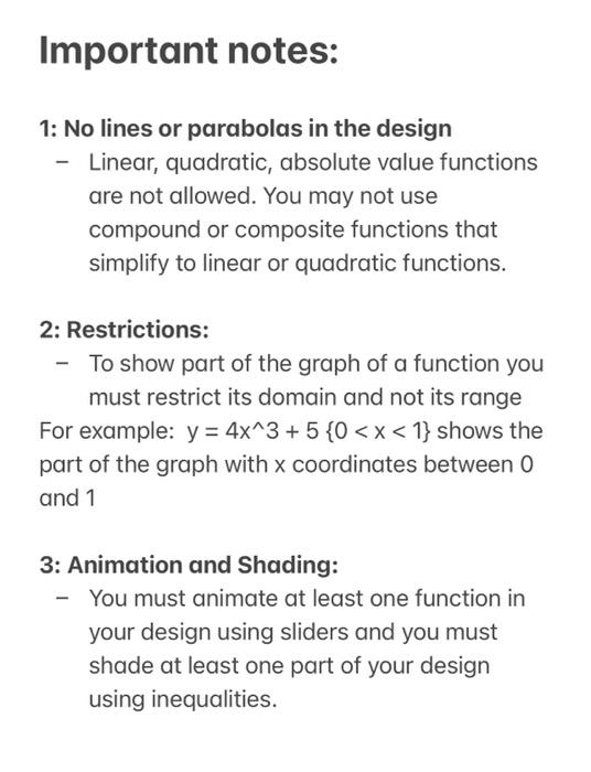 Solved The animated design must meet the following criteria: | Chegg.com