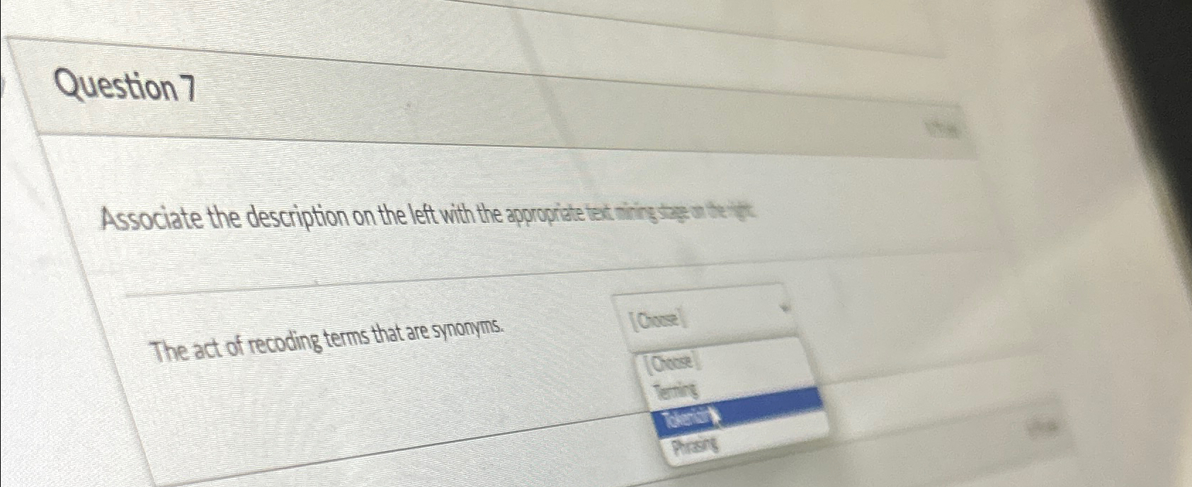 Solved Question 7The act of recoding terms that are | Chegg.com