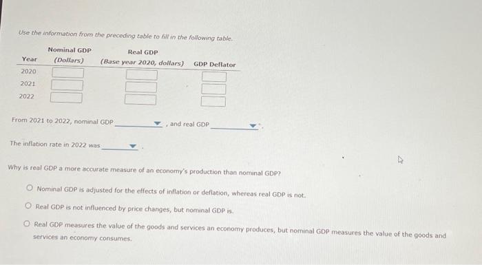 Solved 5. Real versus nominal GDP Consider a simple economy | Chegg.com