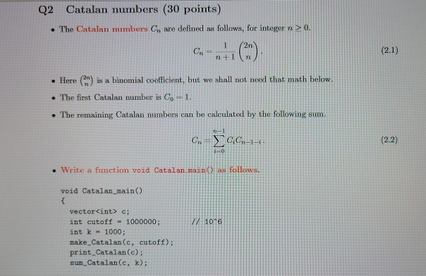 Solved Main program and forward declarations (20 points) • | Chegg.com