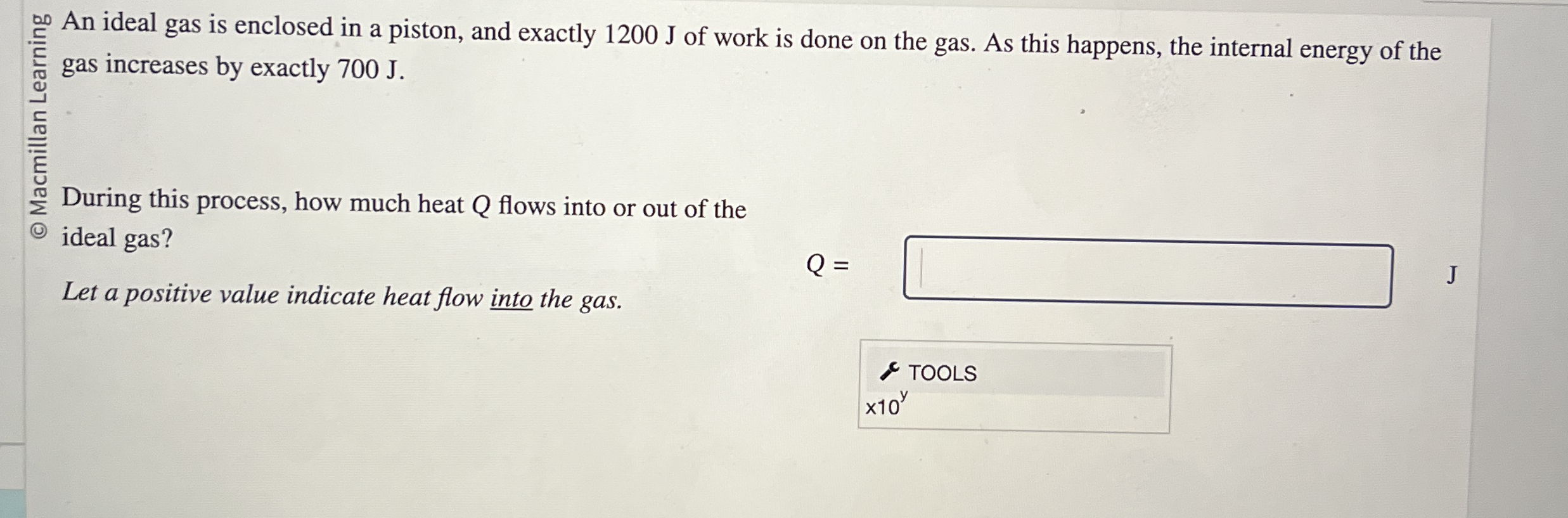 Solved ?∞ ﻿An ideal gas is enclosed in a piston, and exactly | Chegg.com