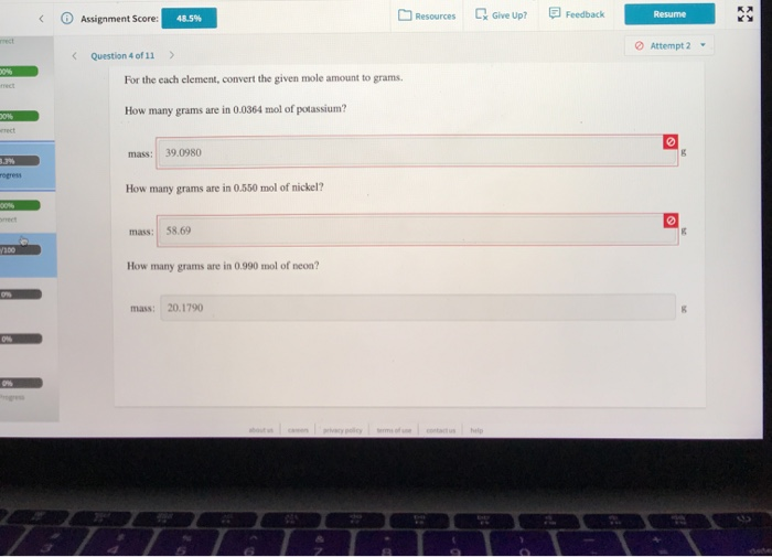 Solved Assignment Score: Resources 48.5% Resume Give Up? | Chegg.com