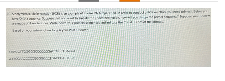 Solved A polymerase chain reaction (PCR) ﻿is an example of | Chegg.com