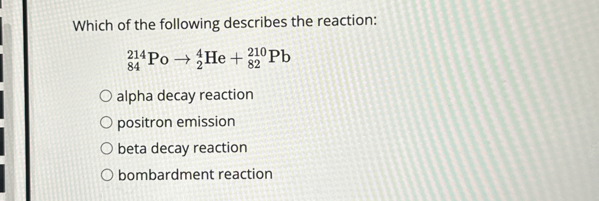 Solved Which of the following describes the | Chegg.com