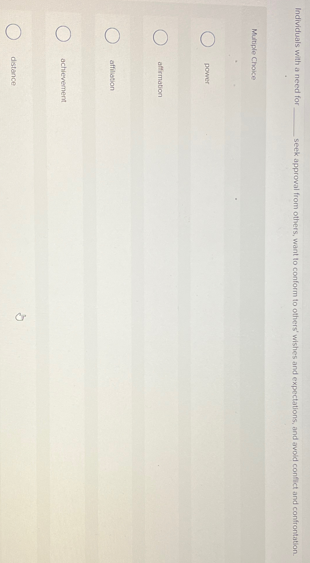 Solved Individuals with a need for seek approval from | Chegg.com