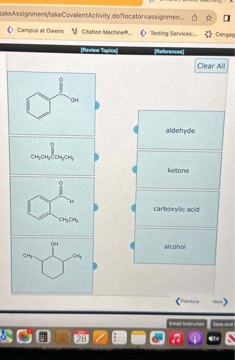 Solved Clear All RCHO | Chegg.com