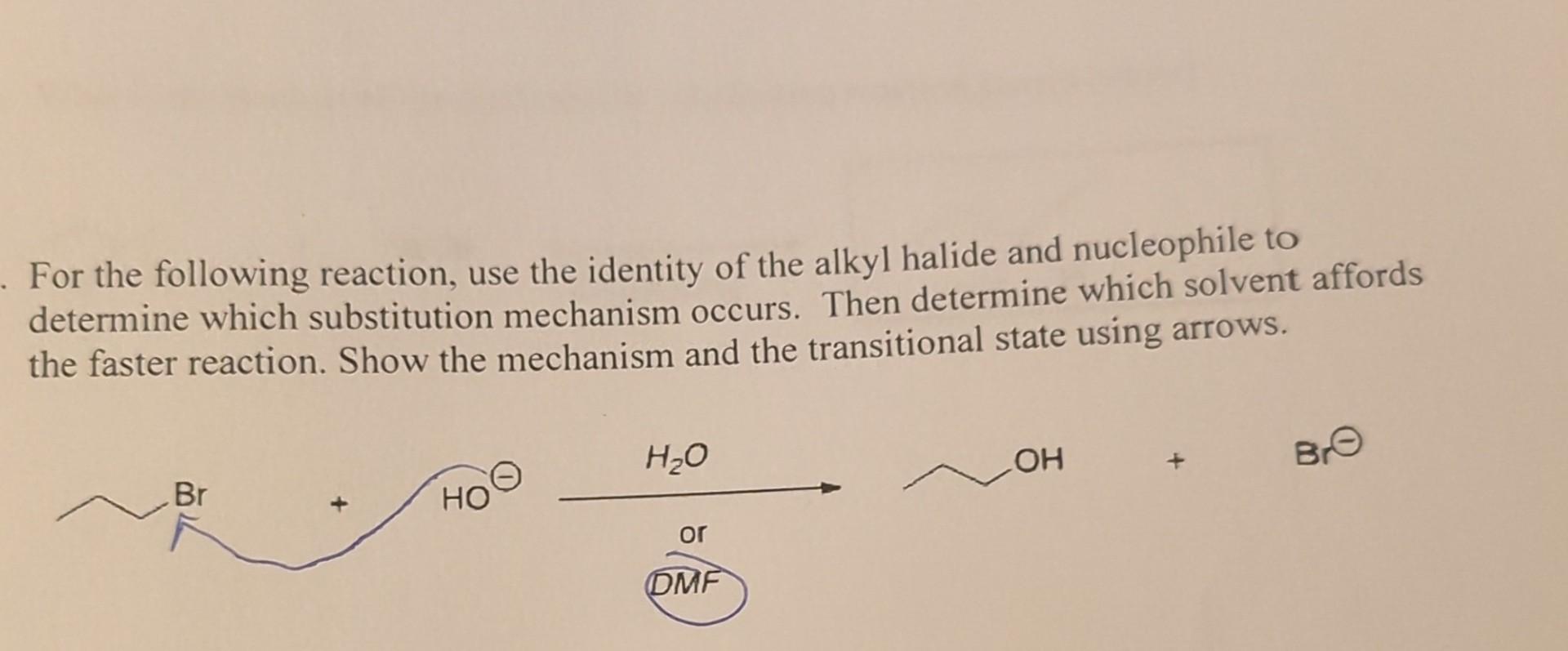 Solved For the following reaction, use the identity of the | Chegg.com