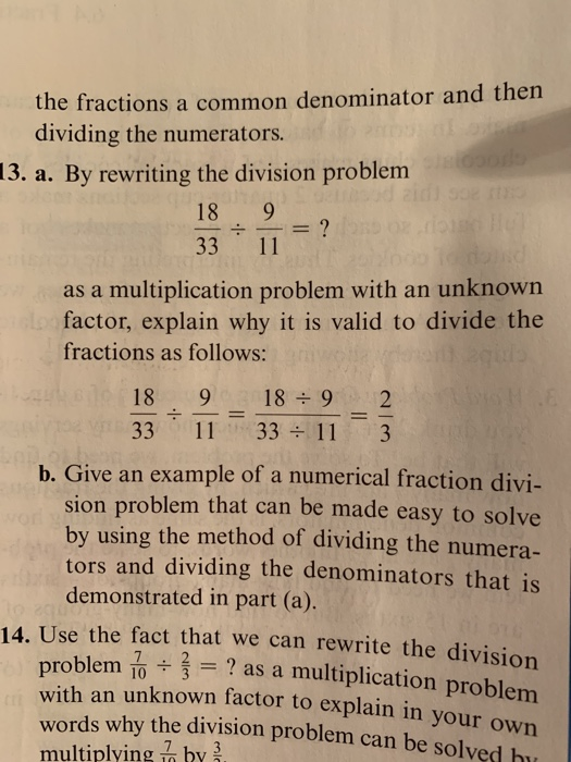 Solved the fractions a common denominator and then dividing | Chegg.com