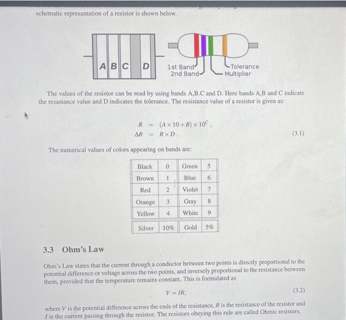 Solved The purpose of this experiment is to verify Ohm's law | Chegg.com