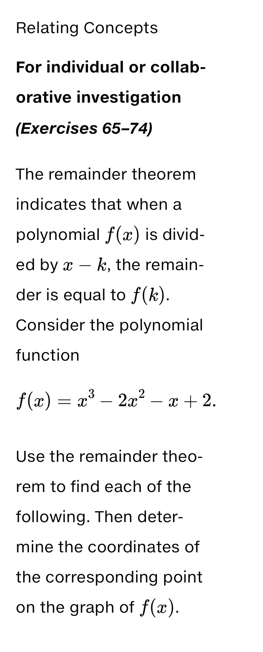 Solved Relating ConceptsFor individual or collaborative | Chegg.com