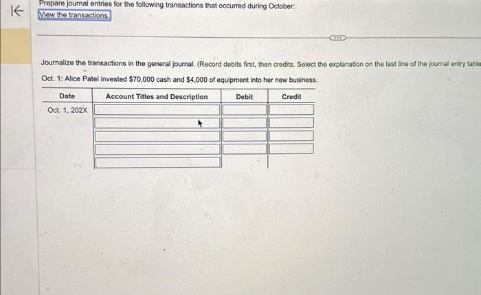 Solved Journalize the transactions in the general journal. | Chegg.com