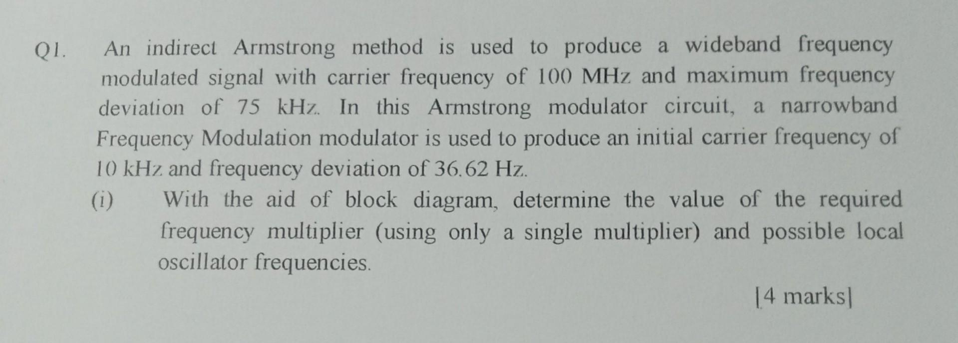 Solved 21. An indirect Armstrong method is used to produce a | Chegg.com