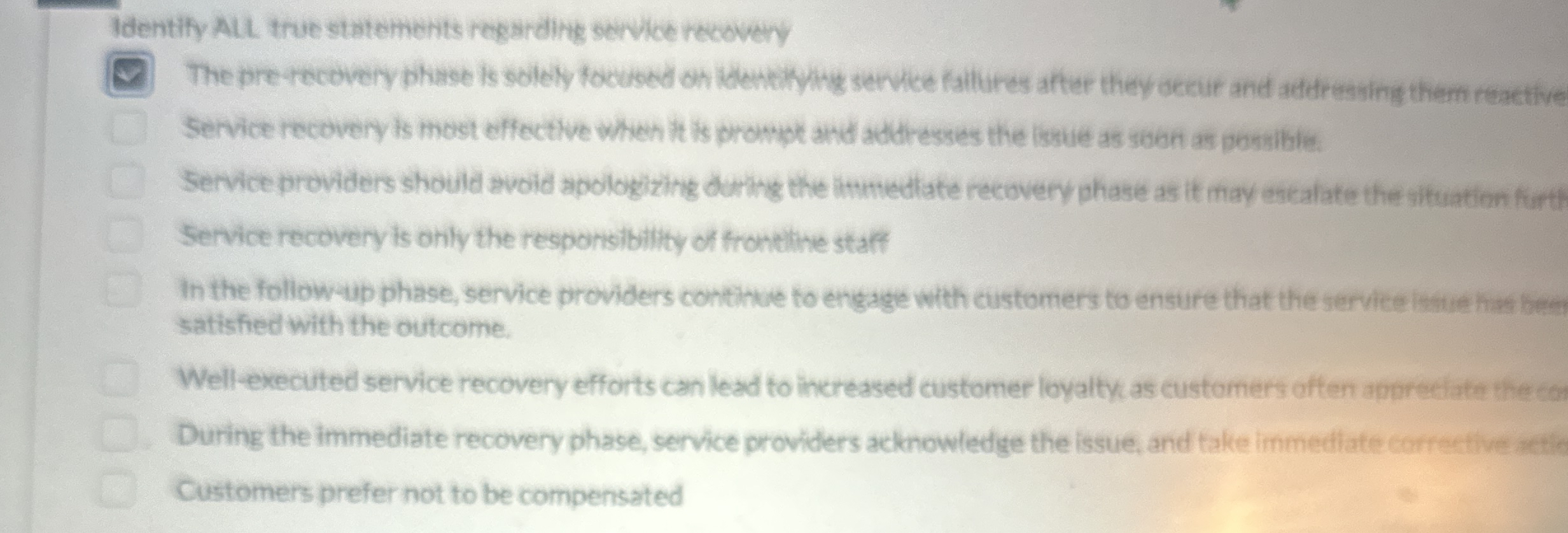 Solved Identify All true statements regarding service | Chegg.com