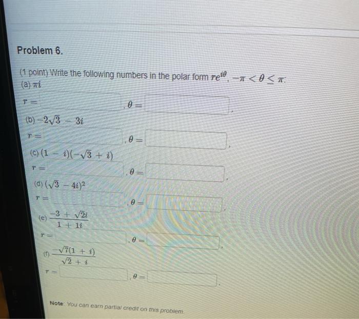 Solved Problem 6. (1 point) Write the following numbers in | Chegg.com