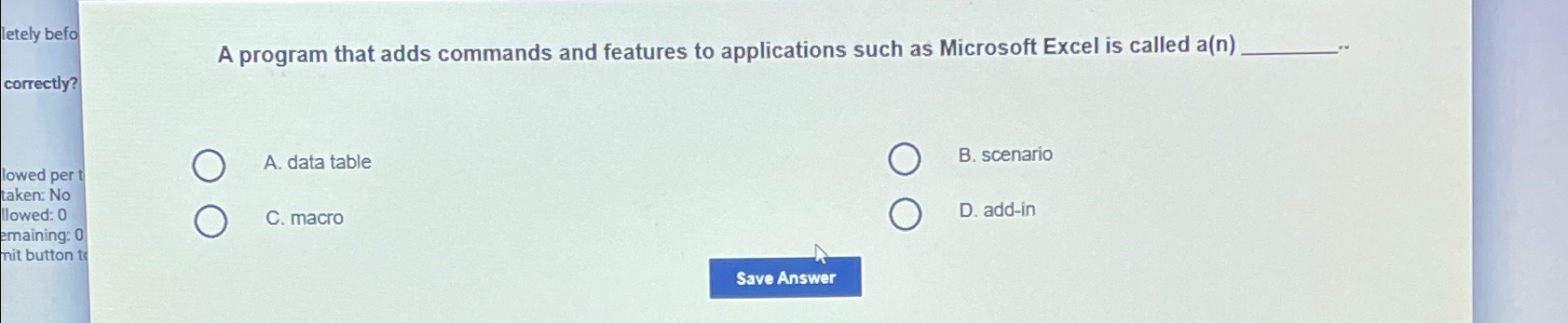 Solved A program that adds commands and features to | Chegg.com