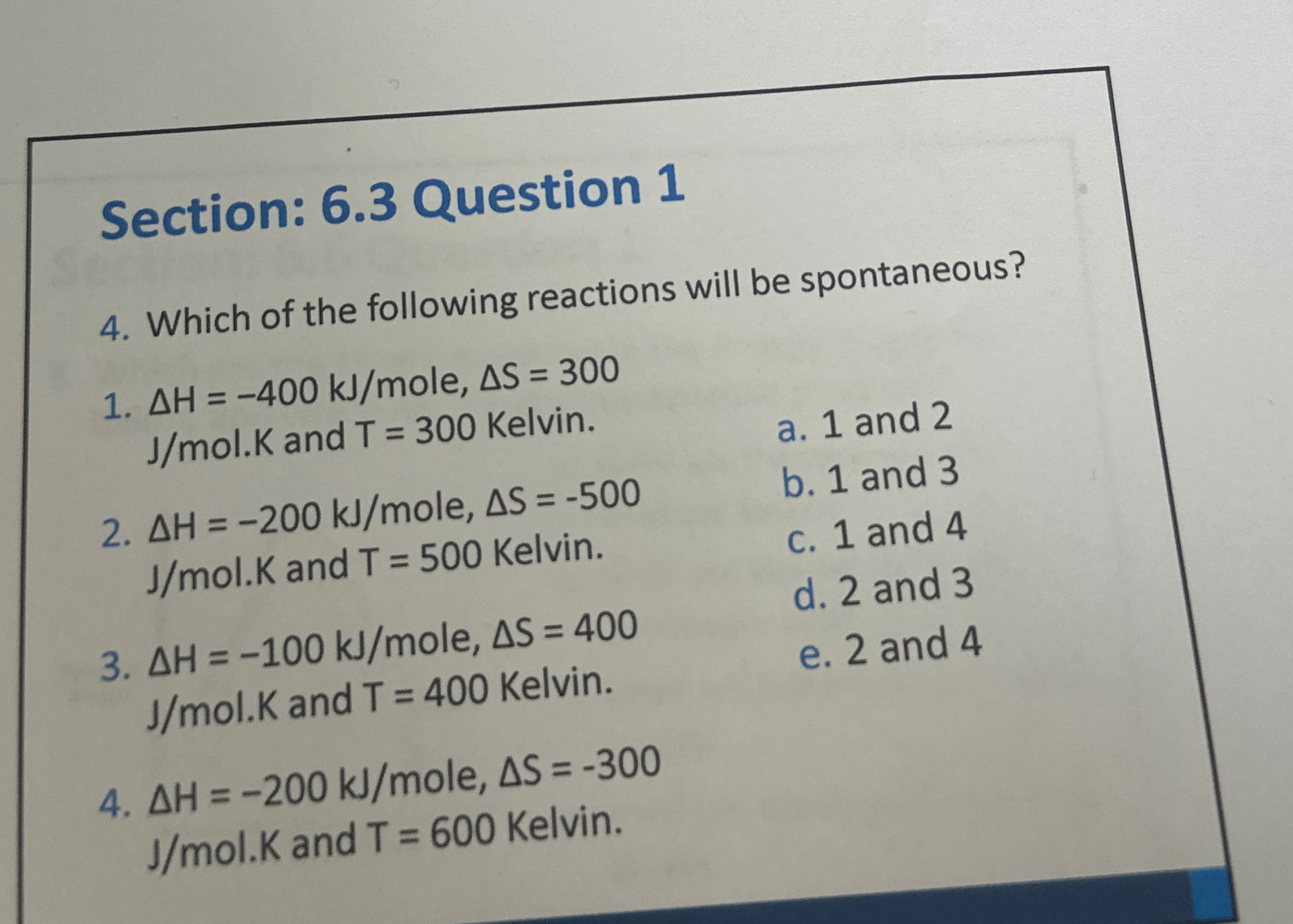 Solved Section: 6.3 ﻿Question 14. ﻿Which of the following | Chegg.com
