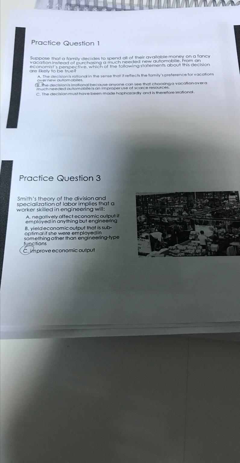 Solved Practice Question 1Suppose that o family decides to | Chegg.com