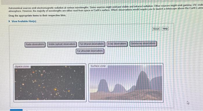 Solved Astronomical sources emit electrornagnefic radiation | Chegg.com