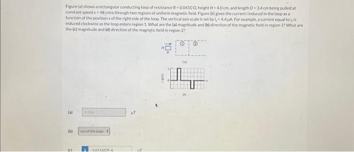 Solved Figure (a) shows a rectangular conducting loop of | Chegg.com