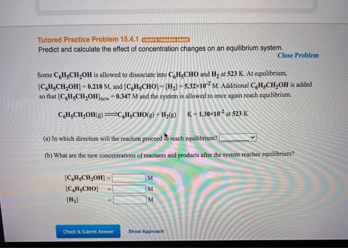 Solved Tutored Practice Problem 15.4.1 COUNTS TOWARDS GRADE | Chegg.com