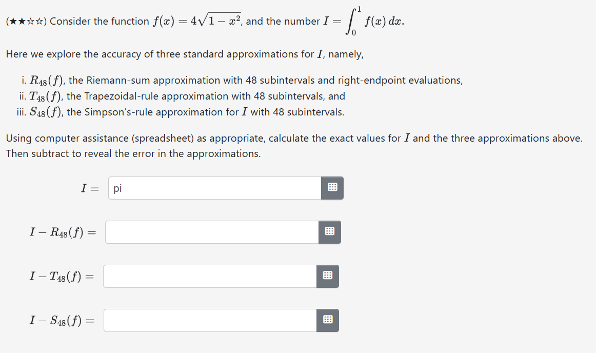 Solved Consider the function f(x)=41-x22, ﻿and the number | Chegg.com