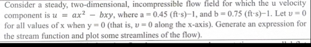 Solved Consider a steady, two-dimensional, incompressible | Chegg.com