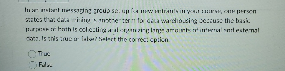 Solved In an instant messaging group set up for new entrants | Chegg.com