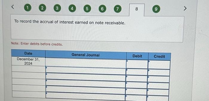 Solved Journal entry worksheet (5) (7) Record the accrued | Chegg.com