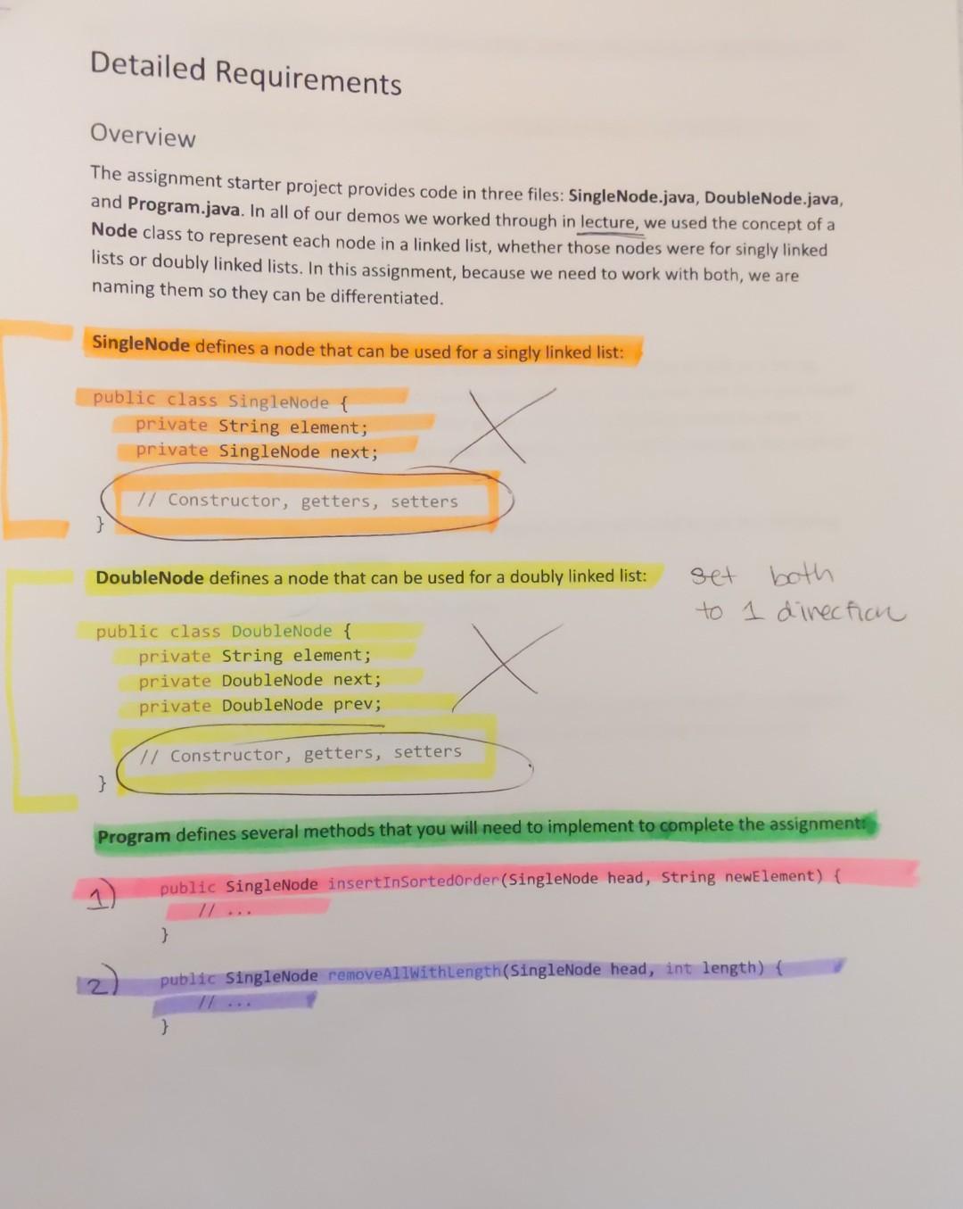 Assignment 4: Linked Lists Overview In this | Chegg.com