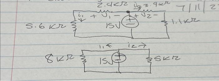 Solved use current and or voltage division, to find all | Chegg.com