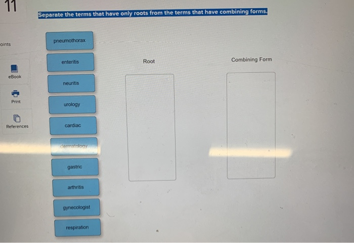 Solved Separate the terms that have only roots from the | Chegg.com