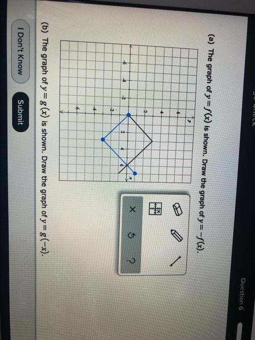 Solved Knowledge Check Question 6 (b) The graph of y= g(x) | Chegg.com