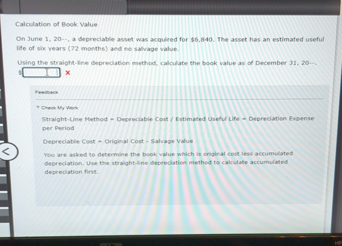 Solved Calculation of Book ValueOn June 1,20cdots, a | Chegg.com