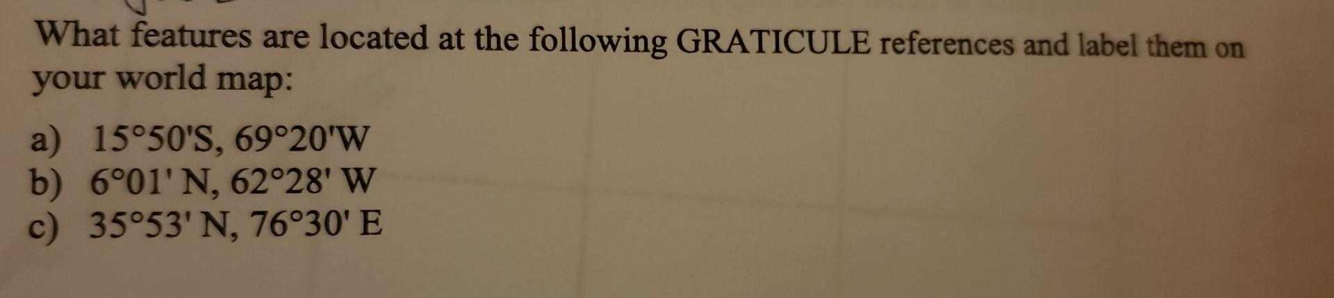 [Solved]: What features are located at the following GR