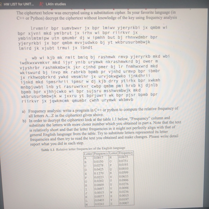 Can you decrypt by ciphertext without knowledge of | Chegg.com