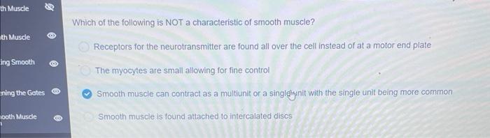 Solved th Muscle th Muscle ing Smooth ning the Gates ooth | Chegg.com