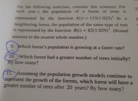 Solved For the following exercises, consider this scenario: | Chegg.com