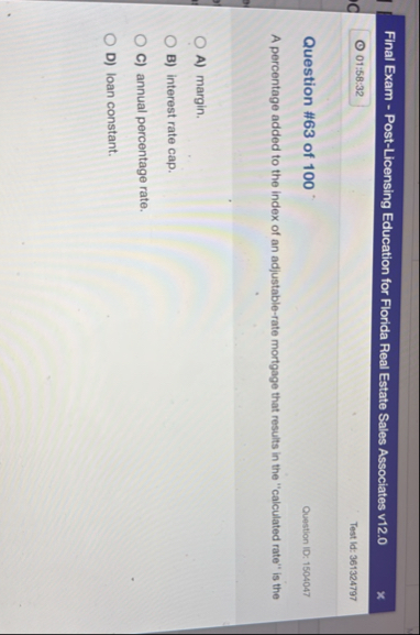 [Solved]: Final Exam - Post-Licensing Education for Florida