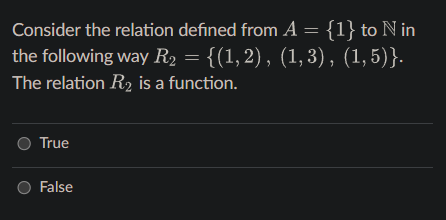 Solved Consider the relation defined from A={1} ﻿to N ﻿inthe | Chegg.com