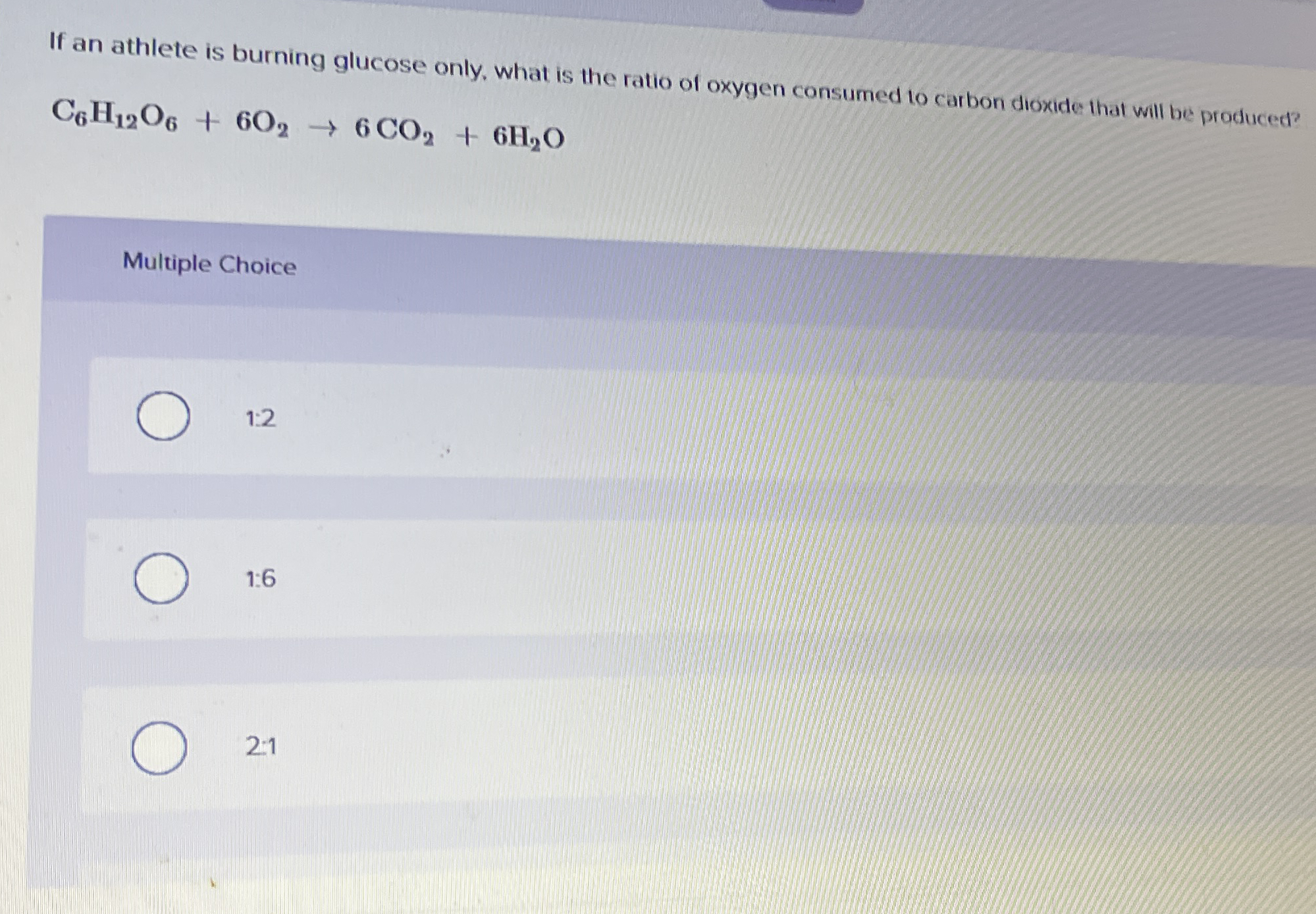 Solved If an athlete is burning glucose only, what is the | Chegg.com