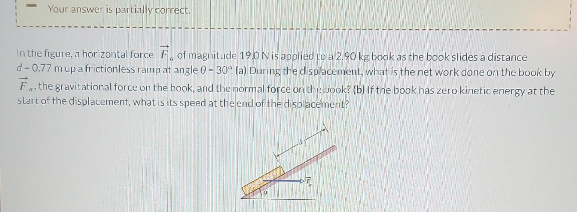 Solved In the figure, a horizontal force Fa of magnitude | Chegg.com