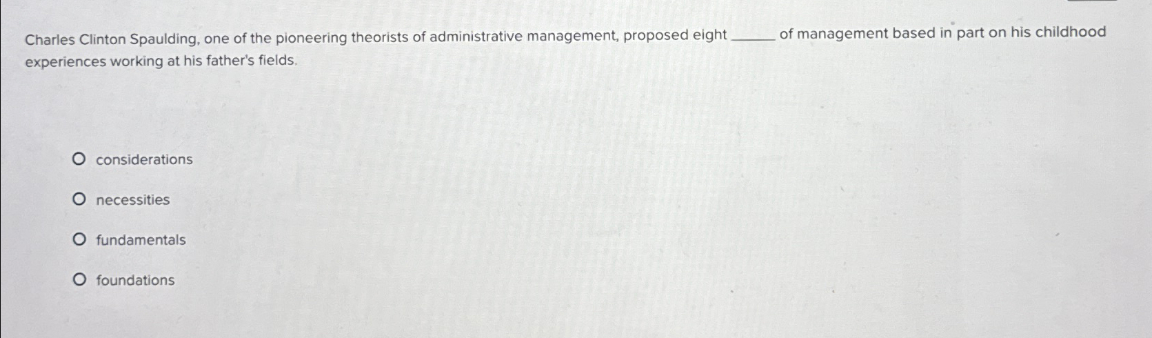 Solved Charles Clinton Spaulding, one of the pioneering | Chegg.com