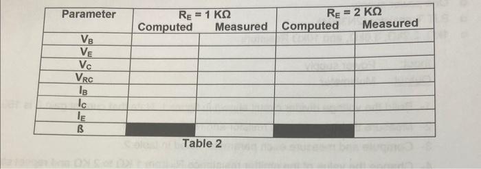 Solved Experiment 7bipolar Junction Transistors Voltage