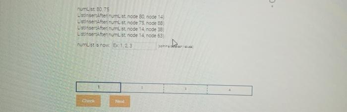 Solved D-D-D numList: 74.94 Listinsert Afternumlist node 74. | Chegg.com