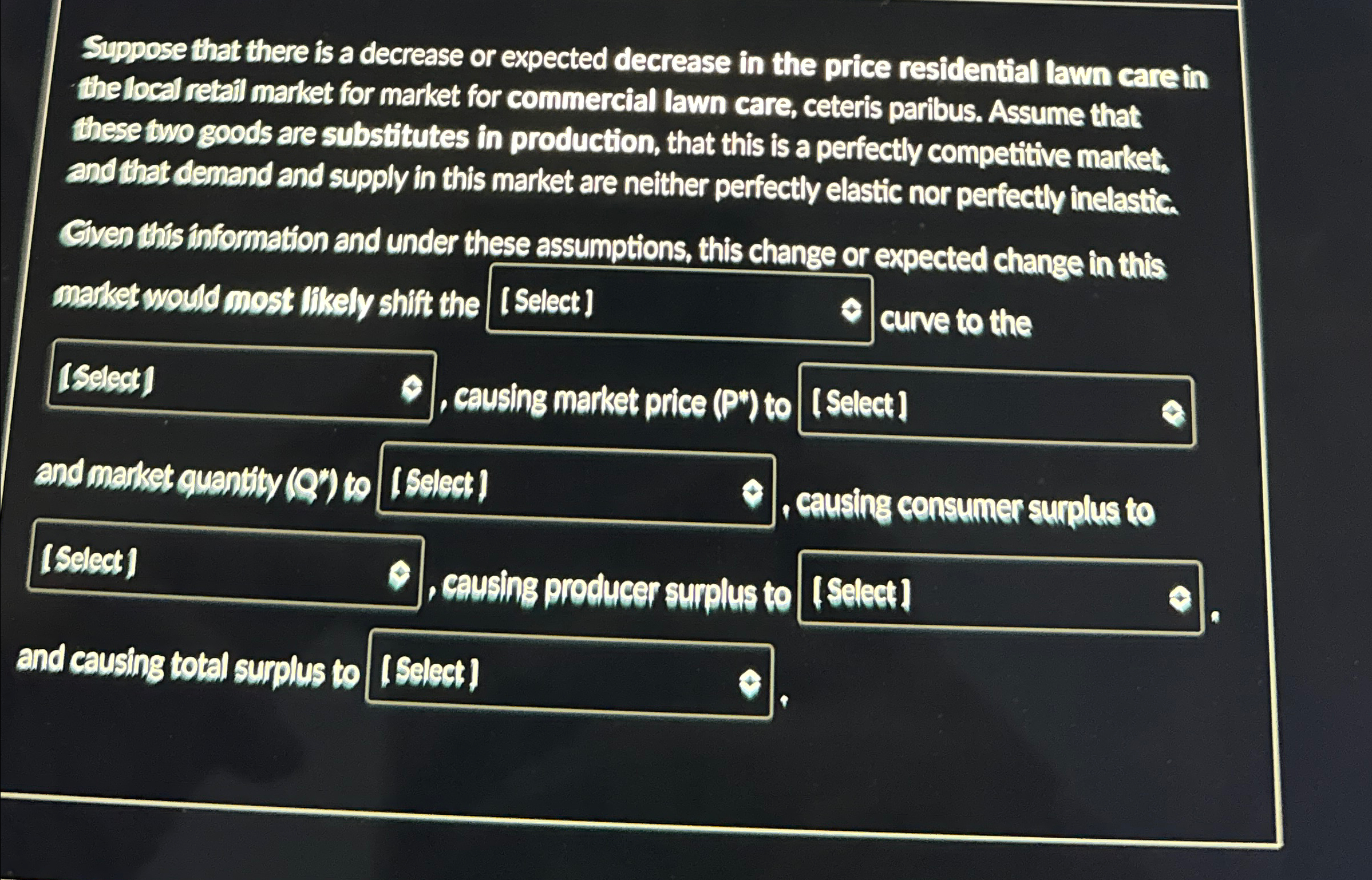Solved Suppose that there is a decrease or expected decrease | Chegg.com