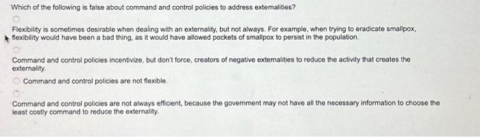 Solved Which of the following is false about command and | Chegg.com