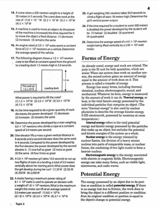 Solved Use the formula that defines power WFd 7 Substitute | Chegg.com