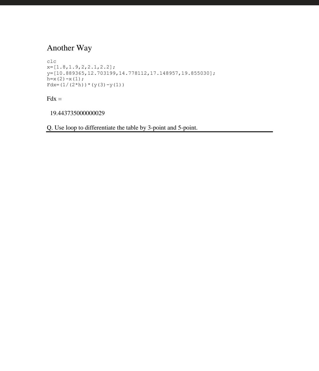 Solved Q. Values for f(x)=xex are given in Table 1 . Use all | Chegg.com