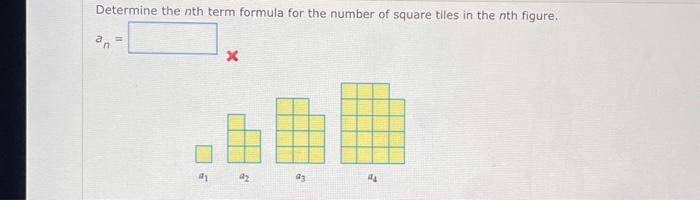Solved Determine the nth term formula for the number of | Chegg.com