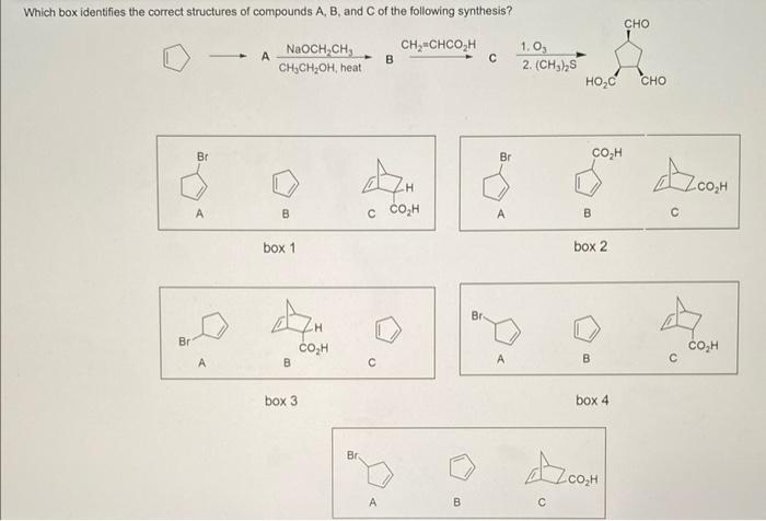 Solved Which box identifies the correct structures of | Chegg.com